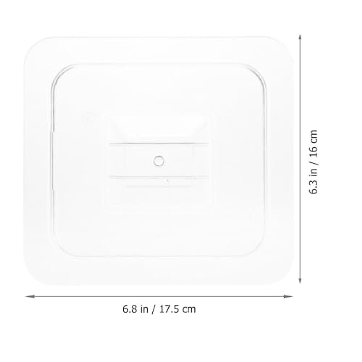 ABOOFAN Polycarbonate Hotel Pan Lids with Handle, 4pcs 1/6 Size Clear Acrylic Food Pan Lid Steam Table Pan Cover Food Storage Containers Covers for Restaurant Hotel