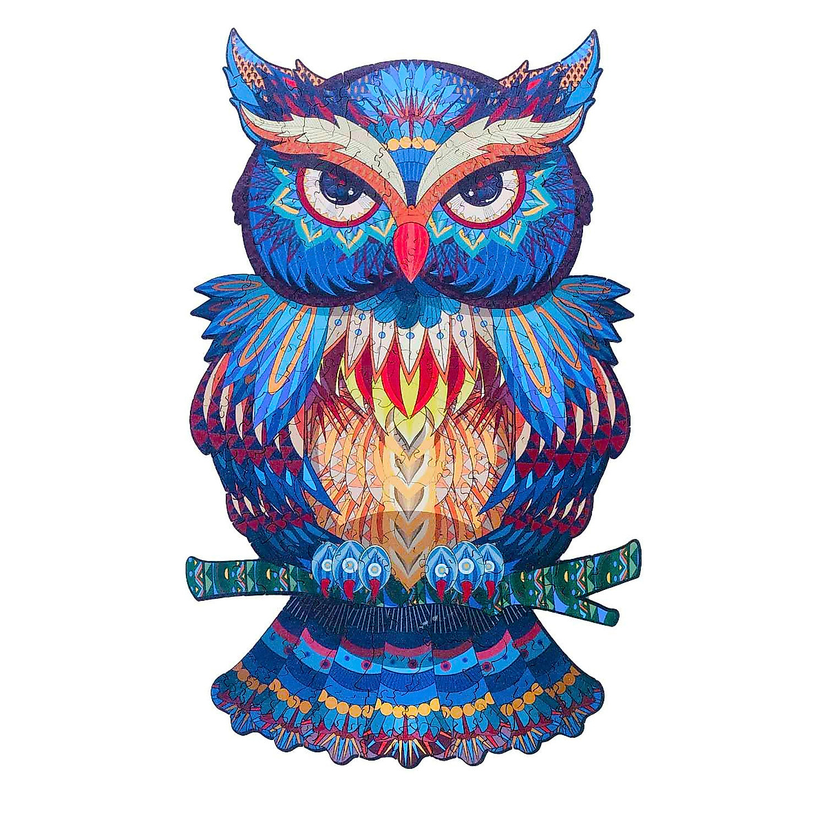 Owl Puzzle Jigsaw Puzzles – Unique Wooden Puzzles for Adults and Children – Coolest Adult Puzzles Perfect for Family – Wooden Puzzles for Toddlers – 210 Piece Custom Puzzle for Kids and Adults