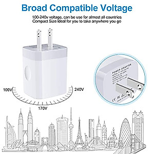 USB C Charger Block Fast Wall Charger Box for Samsung Galaxy A14 5G/A13/A23/A54/A03s/A53/S23/S21 FE/S22/S20 FE/Z Fold 4,iPhone 14/13/12/11/Pro Max,Pixel 7 6,2 Pack 20W Type C Charger PD Power Adapter