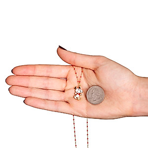 PEANUTS Womens Snoopy Necklace 18" - Gold Flash Plated Sterling Silver Necklace with Snoopy Charm - Snoopy Jewelry - Officially Licensed