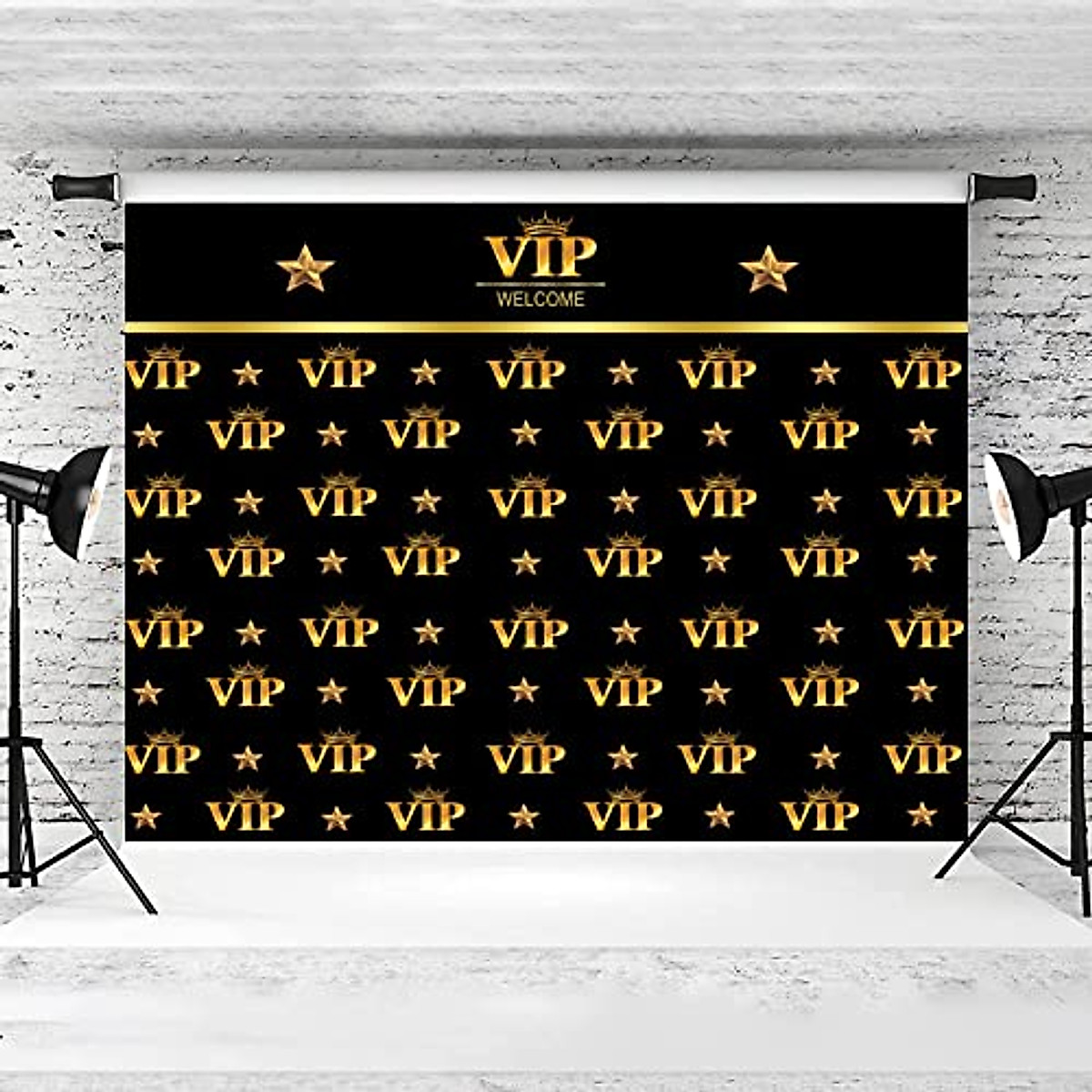 9x6FT VIP Photography Backdrop Red Carpet Event Backdrop for Star Catwalks Stage Photography Background Cine Film Show Booth Celebrity Activity Portrait Party Banner Wallpaper
