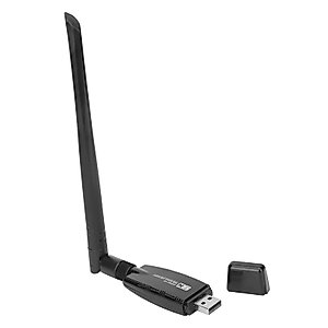 ciciglow Wireless USB WiFi Adapter for PC, 300Mbps High Speed Portable Wireless Network Adapter with Antenna, for Android, for Linux, for Windows XP, for Win7, for Win8, for Win10