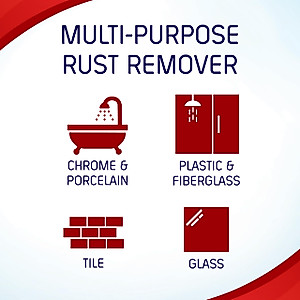 Iron OUT Spray Gel Rust Stain Remover, Remove and Prevent Rust Stains in Bathrooms, Kitchens, Appliances, Laundry, Outdoors, white