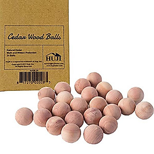 Huji Natural Red Cedar Balls for Garments and Closets
