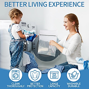 4Pcs Honeycomb Mesh Laundry Bags,Laundry Bags Mesh Wash Bags,Laundry Bag,Large size(16 * 20 inch*2 + 24 * 24 inch*2)