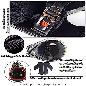 Kids Motocross Helmet Set (4 Pcs), DOT Approved Crash Helmet Full Face MTB Helmet with Removable Ear Pads, Motorbike Protective Gear for Off Road ATV Quad Bike