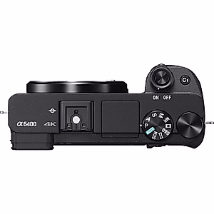 Sony a6400 Mirrorless Camera (ILCE-6400/B) + 4K Monitor + Rode VideoMic + 2 x 64GB Card + 3 x NPF-W50 Battery + Card Reader + LED Light + Corel Photo Software + Case + More (Renewed)