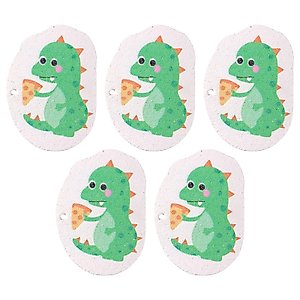 PMUYBHF 5-Pack Cute Sponges, Reusable Kitchen Sponge, Cartoon Compressed Wood Pulp Cleaning Sponges Absorbs Water and Becomes Large Dishcloth Brushing Cotton