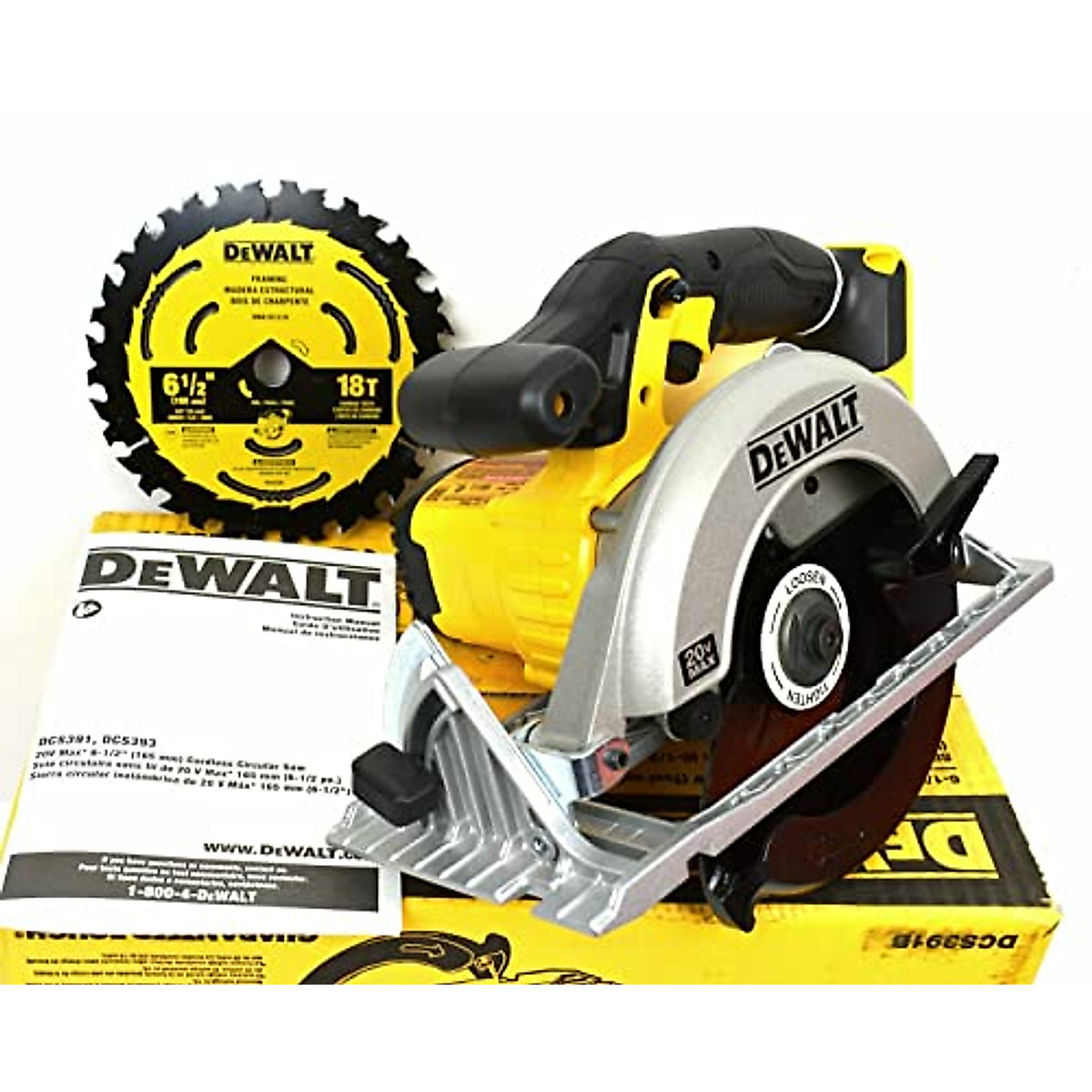 DEWALT DCS391B 20-Volt Max Lithium-Ion 6-1/2 in. Cordless Circular Saw