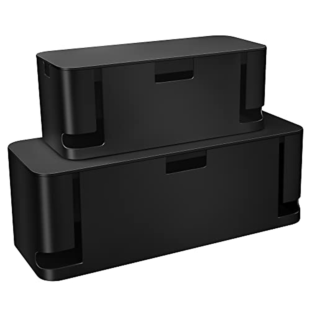 Cable Management Box 2-Pack - Organize & Conceal Power Strips Safely