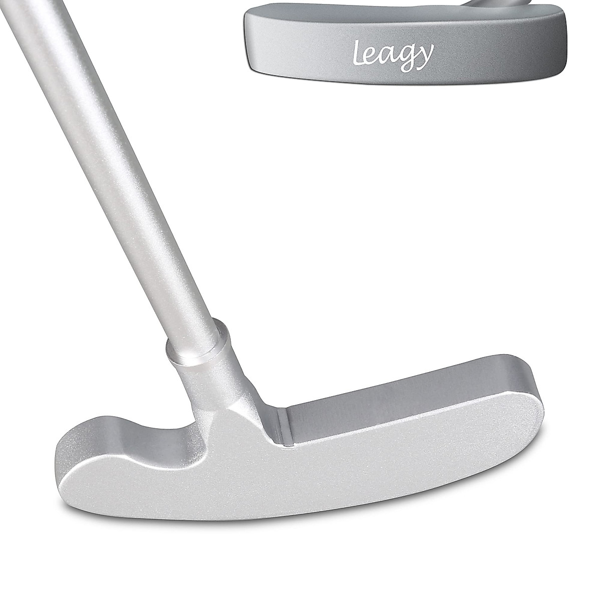 LEAGY 4-Sections Portable Best Golf Right Hand Putter or Golf Two-Way Putter Left and Right Hand, 2 Golf Balls Isolated On White Background, 1Pack Golf Bag (Ambidextrous)