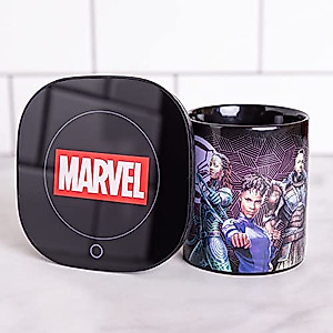 Uncanny Brands Black Panther Wakanda Forever Mug Warmer with Mug – Keeps Your Favorite Beverage Warm - Auto Shut On/Off
