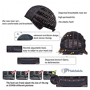 Tseses Green Wig Long Wavy Curly Wigs for Women Ombre Dark Green Synthetic Hair Wigs Dark Roots Hair Women Wig Cosplay Halloween Party Daily Use (Ombre Green)