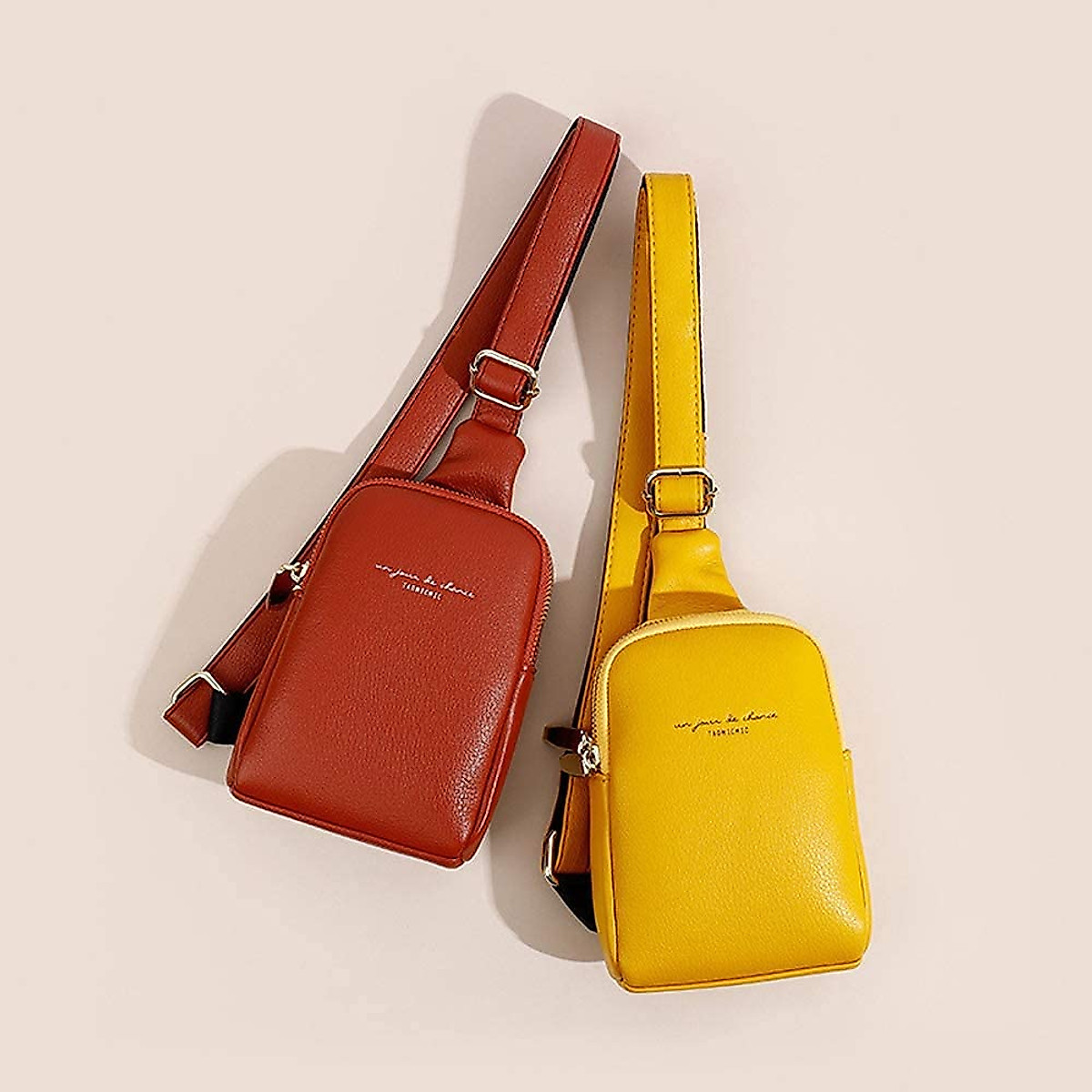 Aomiduo Leather Sling Backpack Multipurpose Crossbody Shoulder Bag Travel Hiking Daypack for Women Girl