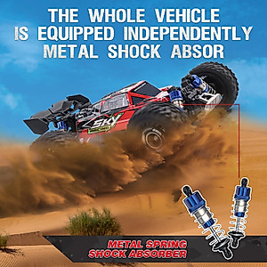 FUUY BRUSHLESS Fast RC Cars for Adults 62KM/H 3S Max 42MPH 1:16 High Speed Remote Control Car 4×4 Racing RC Buggy Vehicle Toys Teens Boys Age 8-12