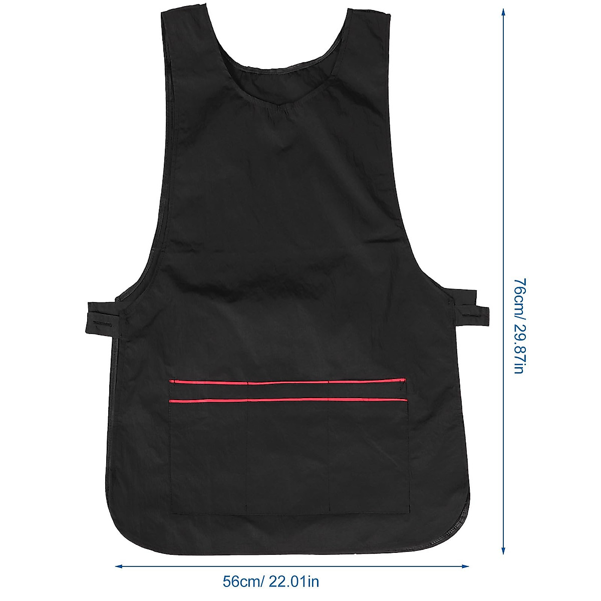 Milisten Hairdresser Apron Salon Aprons Waiters Sleeveless Workwear Vest Black