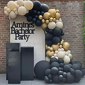 Brown Balloons 84 pcs Mocha Balloons Garland Arch Kit 5 inch +12 inch +18 inch Coffee Balloons Happy Birthday Balloons Baby Shower Decorations Wedding Balloons