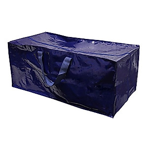 Earthwise Heavy Duty Extra Large Storage Bag Moving Tote Backpack Carrying Handles & Zipper Compatible with IKEA Frakta Hand Carts Wardrobe Boxes Packing Supplies Alternative to Moving Boxes (8 Pack)