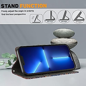 ALILANG for Samsung Galaxy Z Fold 4 5G Wallet Case with Credit Card Holder, Flip Book PU Leather Protective Magnetic Cover for Samsung Z Fold 4 Phone Case-Heart to Heart