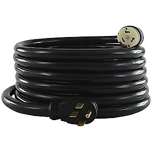 Conntek 1450SS2-15 50 Amp Temp Power Generator Cord, 15 Feet, Black