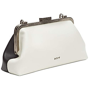 DKNY Farrah Leather Black & White Clutch