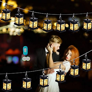 Solar Lanterns Outdoor Hanging Waterproof, 30 LED Decorative String Fairy Lamps Solar Table Lamps Outdoor Garden Lights for Patio Landscape Yard (1 Pack)