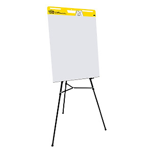 Post-it Super Sticky Easel Pad, 25 x 30 Inches, 30 Sheets/Pad, 6 Pads, Large White Premium Self Stick Flip Chart Paper, Super Sticking Power (559VAD6PK)