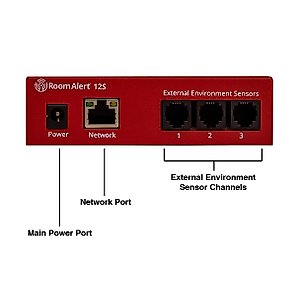 Room Alert 12S Advanced Proactive Environment Monitor – Built-in Temperature Sensor, Supports SSL/TLS, 2048-bit Encryption, SNMP v3, 12 Sensors, 24/7 Alerting & Reporting, Made in USA