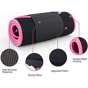 GULANNE Waist Trainer for Women & Man，Sweat Band Waist Trainer Belt，Waist Trimmer Weight Loss Workout Fitness Waist Wrap Belt (S)