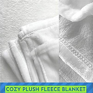 to My Son from Wolf MOM Moon Dark Forest Family Love Letter Quote Vintage Retro Art Picture Print White Fleece Blanket (White Fleece 50"x60")