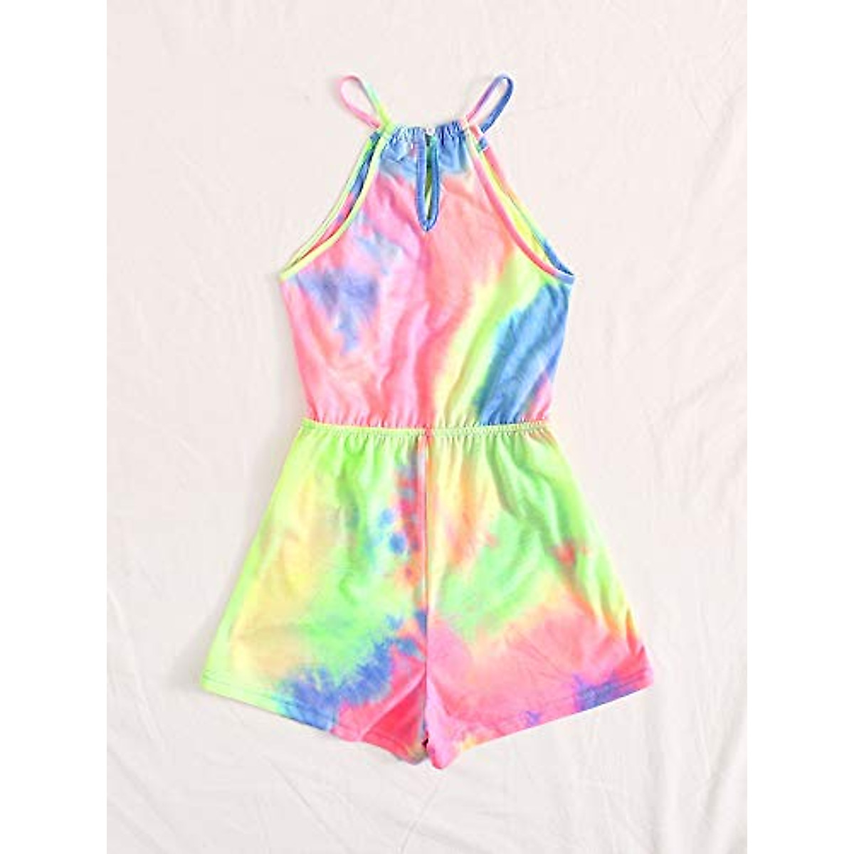 SOLY HUX Girl's Casual Summer Halter Romper Sleeveless Jumpsuit Multicoloured 8Y