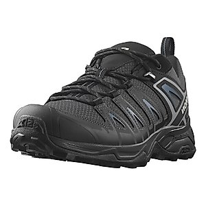 Salomon Men's X ULTRA PIONEER Hiking Shoes for Men, Black / Ebony / Blue Ashes, 10