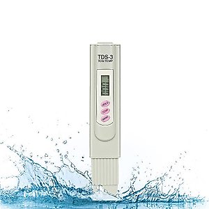 Water Quality Tester, Accurate and Reliable, EC Meter & Temperature Meter 3 in 1, 0-9990 ppm, Funayama tds Meter Digital Water Tester for Drinking Water, Aquariums, etc