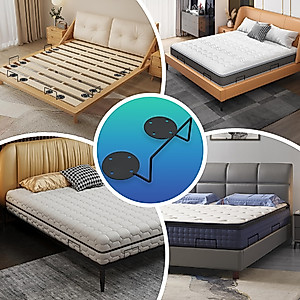 Mattress Retainer Bar for Adjustable Bed, Mattress Stoppers to Prevent Sliding, Mattress Holder in Place, Non Slip Mattress Gaskets for Bed Frame, Mattres Gripper Bracket Keep Mattress from Sliding