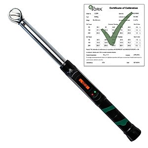 eTORK - Click-Style Torque Wrench | 3/8 Torque Wrench | 100 lbs Torque Wrench | Auto Torque Wrench | Electronic Scale Torque Wrench 3/8 Drive | Range: 10-100 ft.-lb./13.6-135.6 N.m