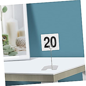 HAWILLOSCH 25pcs Table Number Plate Name Place Cards Wedding Place Cards Seat Card Wedding Ceremony Decorations Restaurant Table Cards Table Cards 1-25 Tabletop Numbers Seat Number Signs Pvc