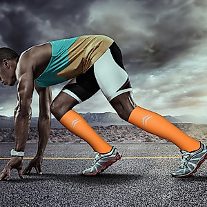 QUXIANG Copper Compression Socks for Women & Men Circulation (8 Pairs) - Best for Running Athletic Cycling - 15-20 mmHg (L/XL,Multi 12)