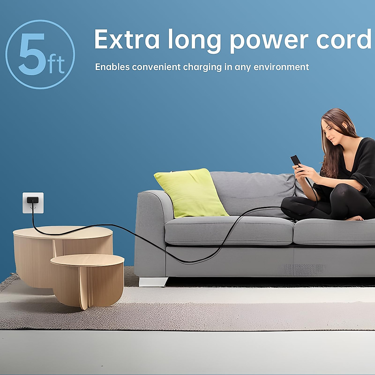 5V 2A USB C Power Adapter for Beats Flex Headphones, Beats Studio 3, JBL Charge 4, JBL Charge 5, JBL Pulse 4, JBL Flip 5, Flip 6, JR POP, Endurance Peak 2 Charger Cord