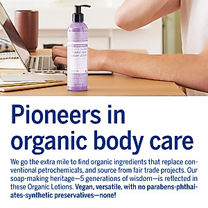 Dr. Bronner's - Organic Lotion (Lavender Coconut, 8 Ounce) - Body Lotion and Moisturizer, Certified Organic, Soothing for Hands, Face and Body, Highly Emollient, Nourishes and Hydrates, Vegan, Non-GMO