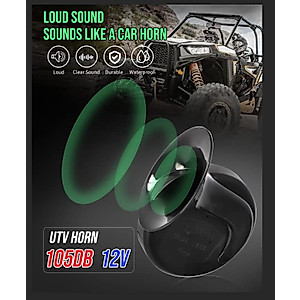 Foruly Universal UTV ATV Turn Signal Kit with Connected Signal/Turn Signal Switch, Sxs Turn Signal Horn Kit with 3.0 Fast Charging Usb for Polaris Dirt Bike Rzr Can-Am Kawasaki