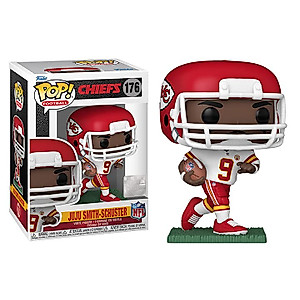 POP Football: Chiefs - Juju Smith-Schuster (Away Jersey) Funko Vinyl Figure (Bundled with Compatible Box Protector Case), Multicolor, 3.75 inches