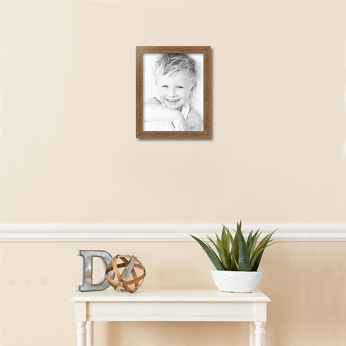 ArtToFrames 11x14 Inch Brown Picture Frame, This 1.25 Inch Custom Wood Poster Frame is Brown - Comes with Foam Backing 3/16 inch and Regular Glass (FBPLJ40023-11x14)
