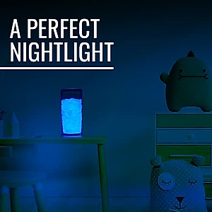 Graham Products Glow in The Dark Rocks 190PCS, Glowing Fish Tank Pebbles - Indoor/Outdoor Yard Décor; Garden/Aquarium/Planter/Walkway/Driveway, Blue