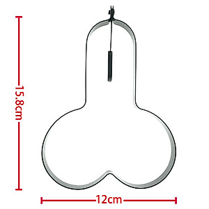 Cooplay 2 Set Funny Egg Rings, Stainless Steel Nonstick Cooking Mold with Foldable Handle, Romantic White Elephant Gifts DIY Kitchen Fryer Tool for Frying Eggs Mcmuffins and Omelet (Female and Male)