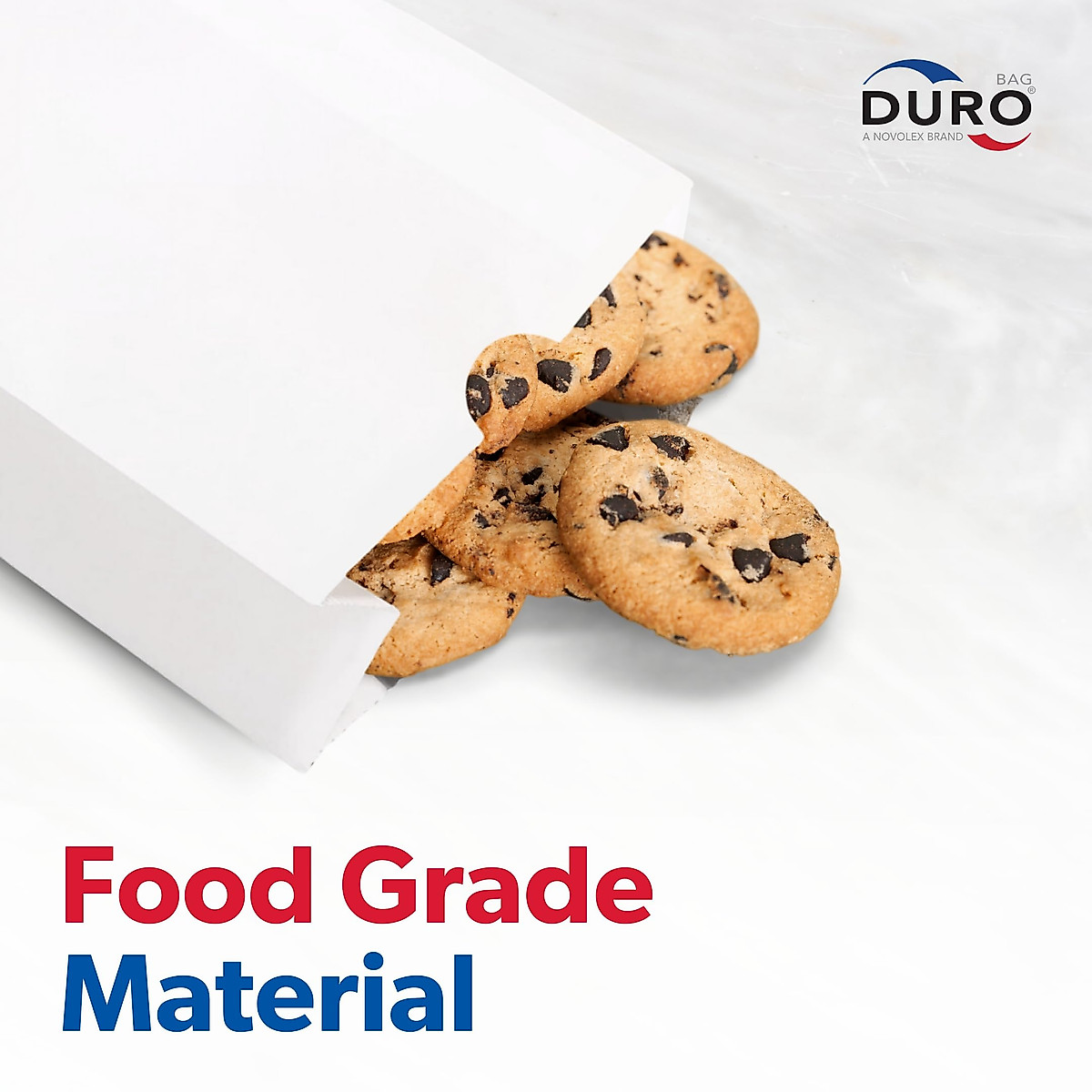 DURO Duro White Paper Bag 4 Lb, 500 Count