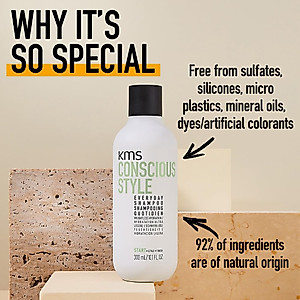 KMS CONSCIOUSSTYLE Everyday Shampoo for Weightless Moisture, 10.1 fl oz