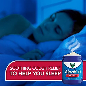 Vicks VapoRub Original (Pack of 3) & Vicks VapoRub Lavender Essential Oil, Chest Rub Ointment, Relief from Cough, Cold & Pains w/ Original Medicated Vicks Vapors, Topical Cough Suppressant, 1.76 OZ