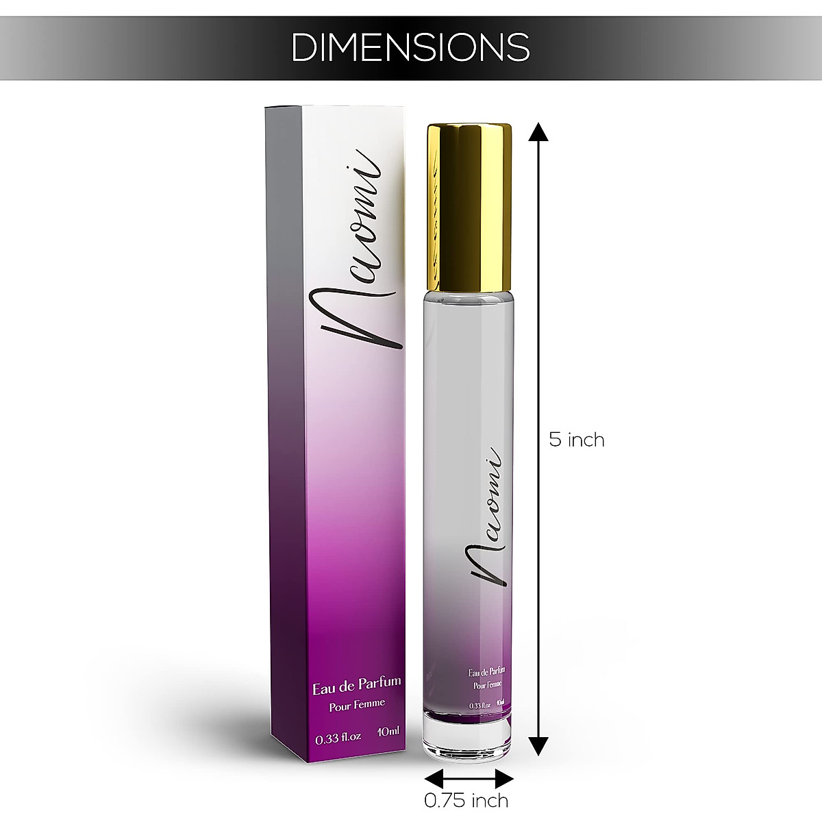 Regal Fragrances perfume for Women rollerball - Naomi - Eau de Parfum - 0.33 fl oz (10ml)