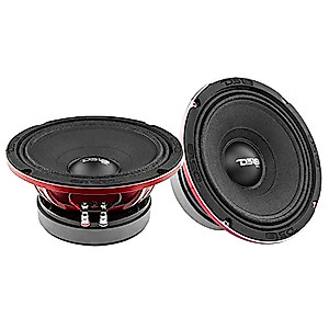 DS18 PRO-EXL88 Loudspeaker - 8", Midrange, Red Aluminum Basket, 800W Max, 400W RMS, 8 Ohms, Ferrite Magnet - for The People Who Live and Breathe Car Audio (1 Speaker)