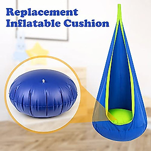 Y- STOP Kids Pod Swing Replacement Inflatable Cushion, Indoor Swing for Kids Thickened PVC Inflatable Cushion (27.5 inches)